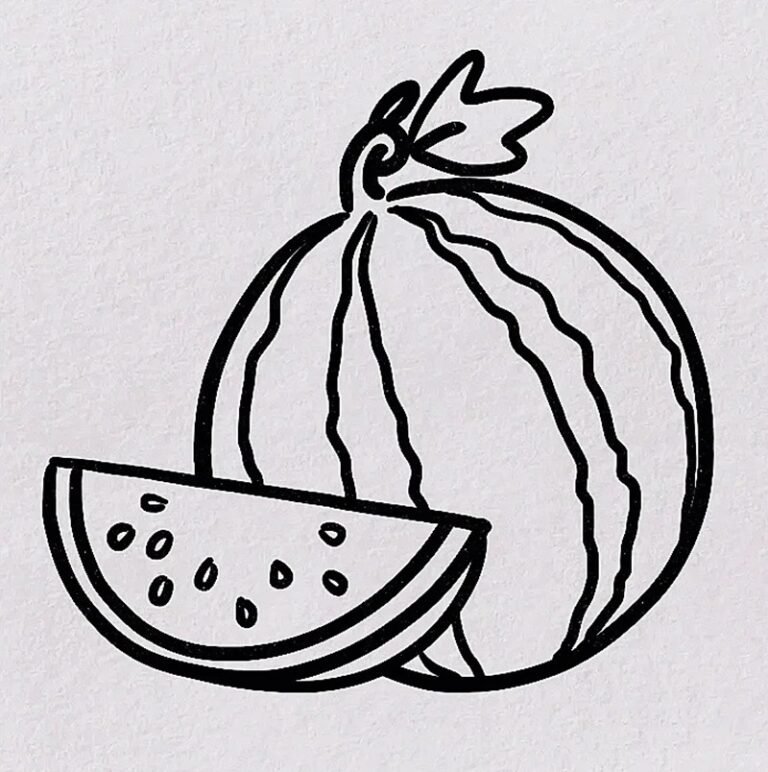 Top 6 creative ideas on how to draw a watermelon slice