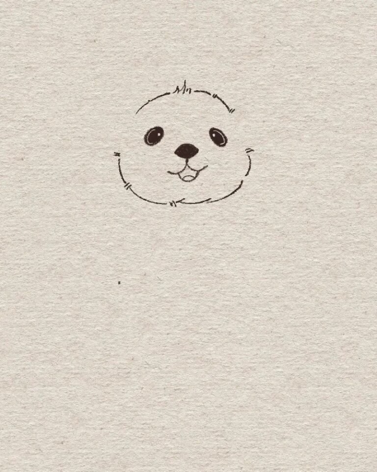 8 easy steps on how to draw an otter for beginners