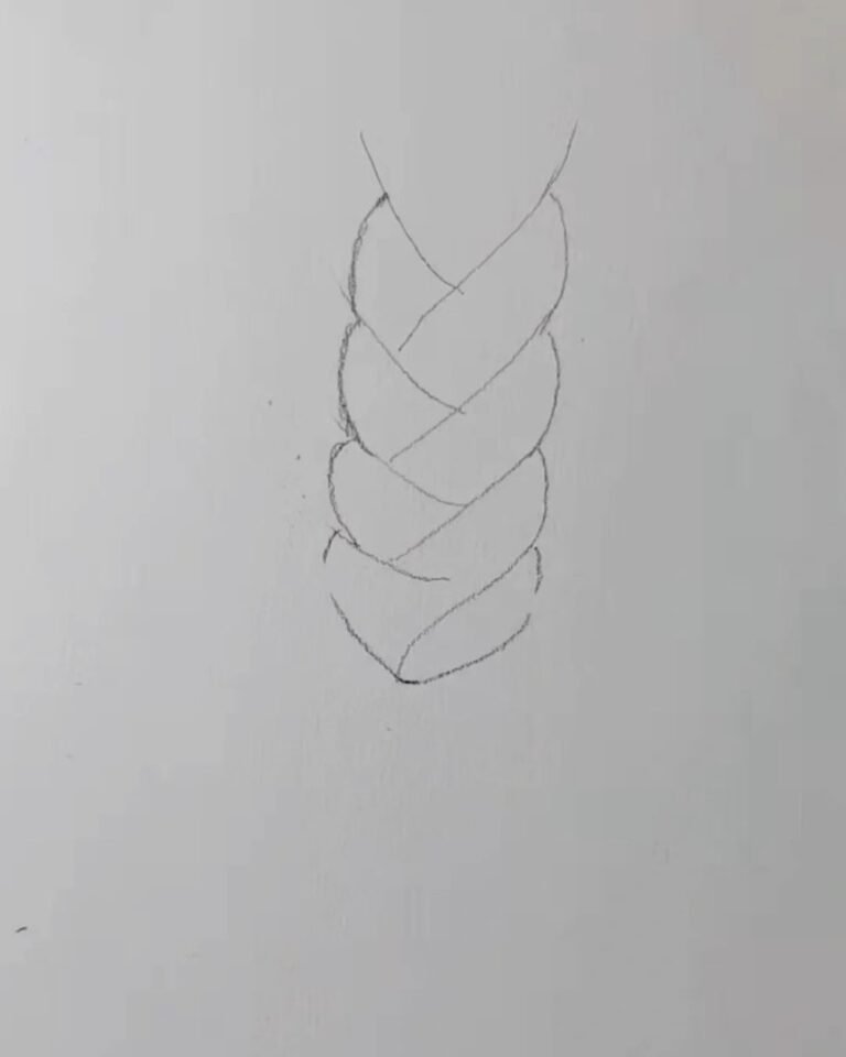 8+ quick tricks on how to draw braids with depth and detail - Dooduko ...