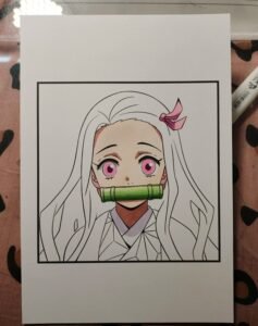 5 tips to master how to draw Nezuko in anime style - Dooduko – Easy ...