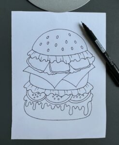 7 simple steps on how to draw a burger like a pro