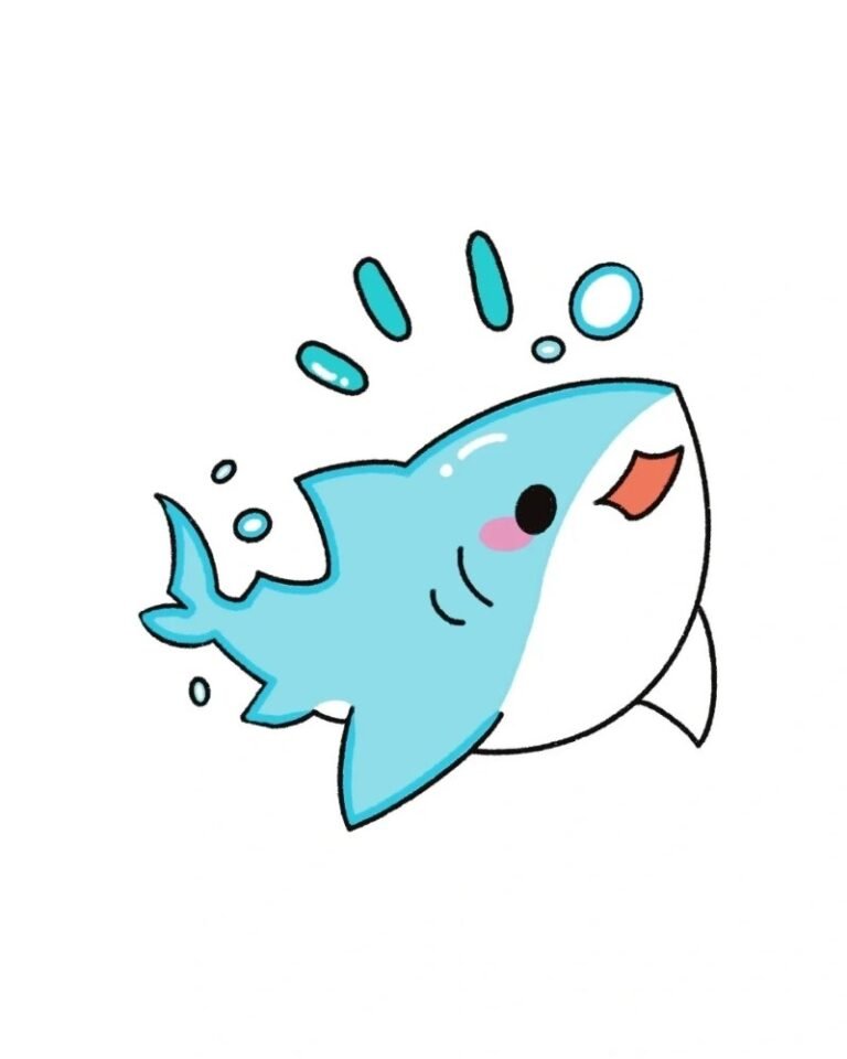 5+ easy steps on how to draw a Shark for beginners