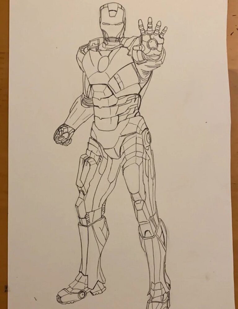 How to draw Iron Man in 8 simple stages for young Marvel fans