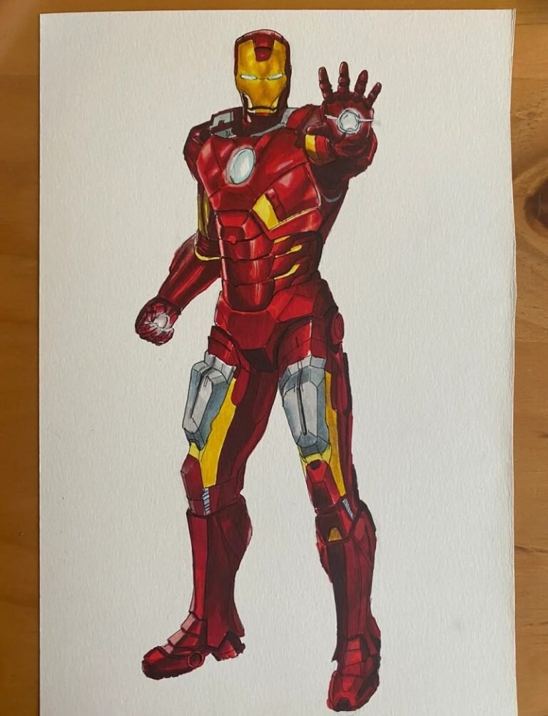 How to draw Iron Man in 8 simple stages for young Marvel fans