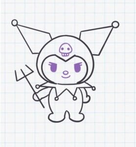 Top 7+ tips for how to draw Kuromi with cute expressions