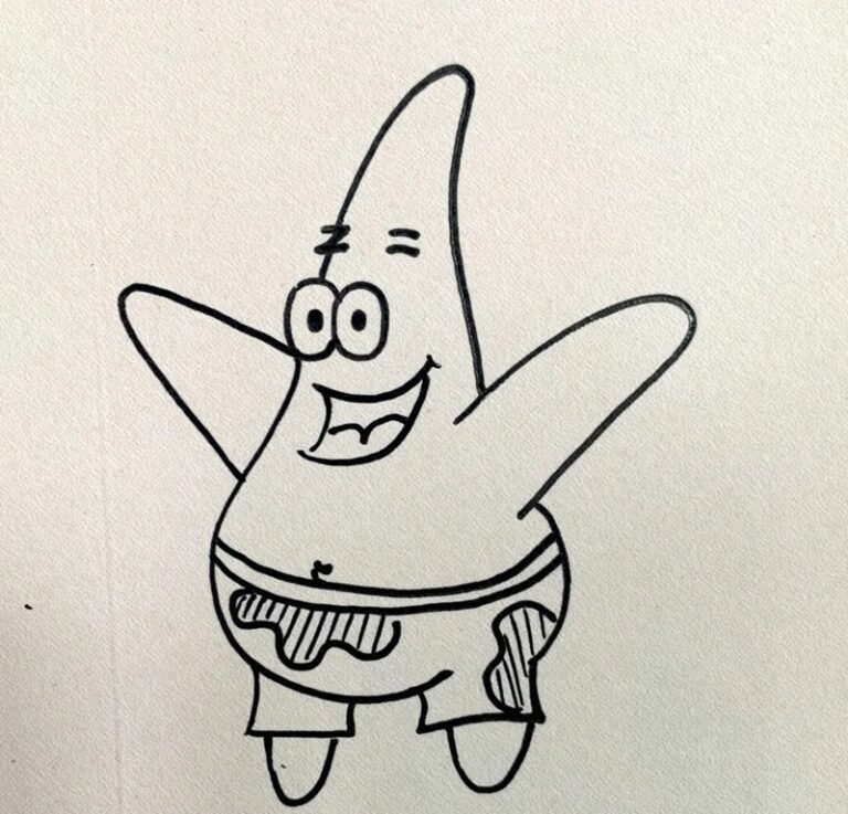 How to draw a Patrick in 7 fun and simple cartoon steps