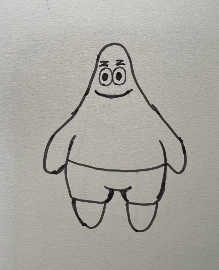 How to draw a Patrick in 7 fun and simple cartoon steps