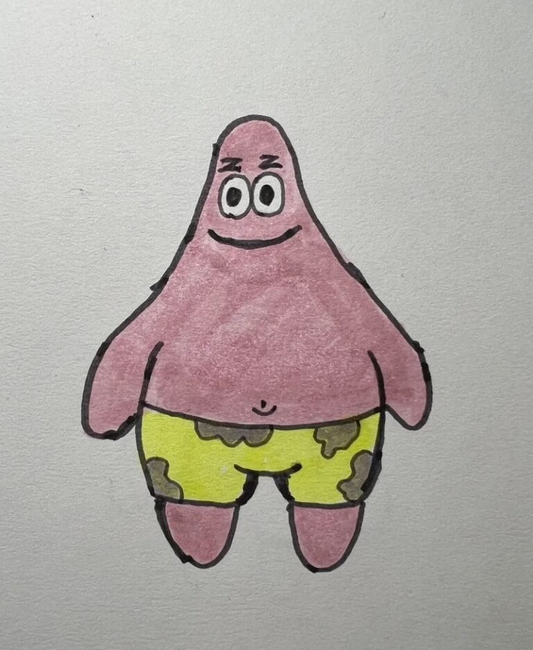 How to draw a Patrick in 7 fun and simple cartoon steps