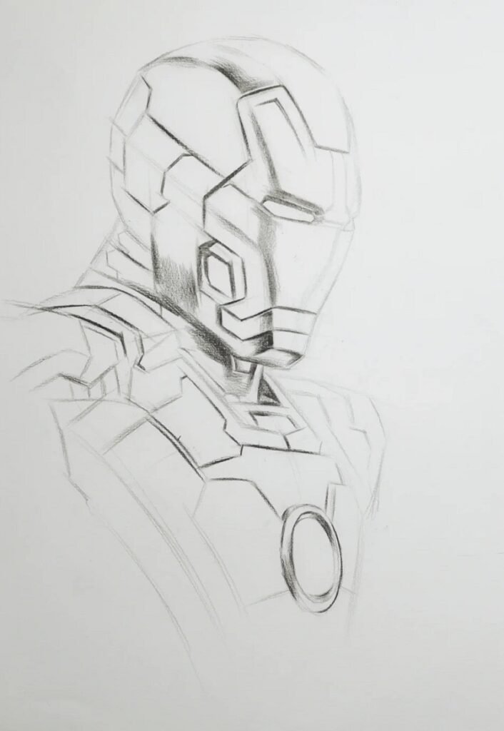 How to draw Iron Man in 8 simple stages for young Marvel fans