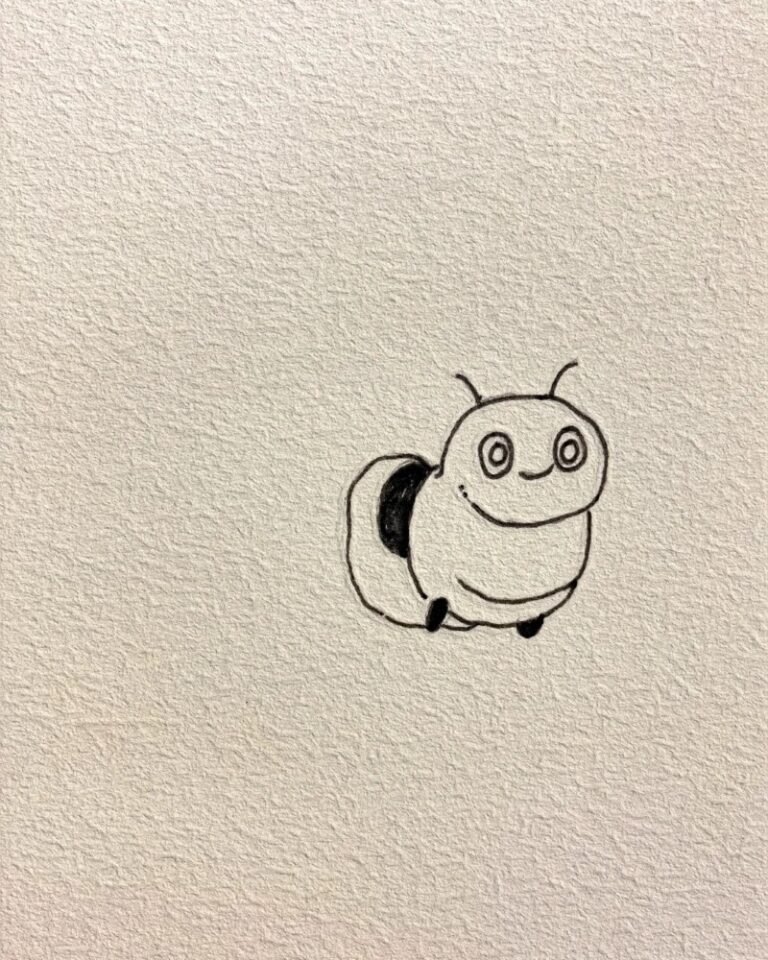 4 quick lessons to try how to draw a worm by hand