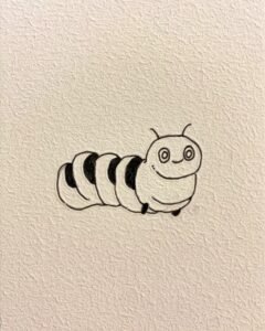 4 quick lessons to try how to draw a worm by hand