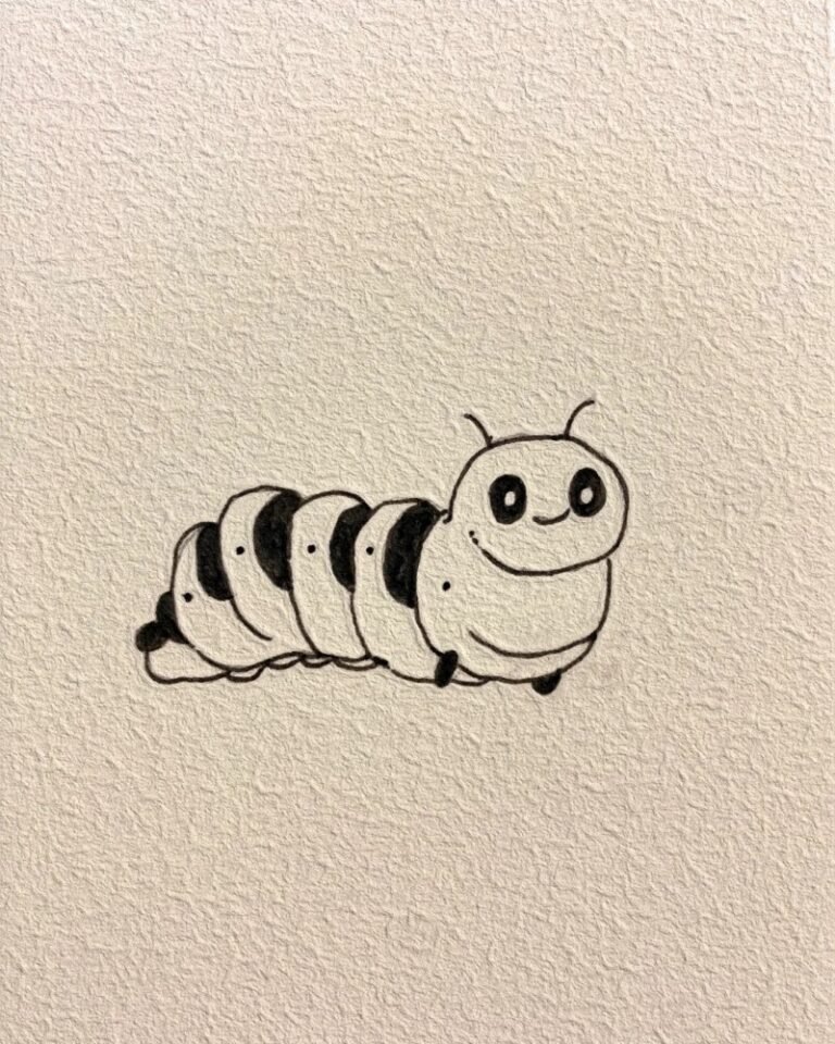 4 quick lessons to try how to draw a worm by hand